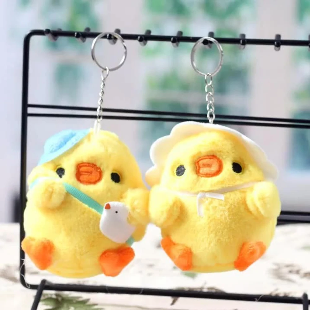 10-12cm-Cute-Duck-Angry-Chicken-Plush-Toys-Key-Chain-Bag-Pendant-Cute ...