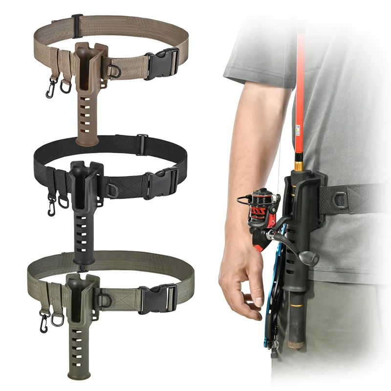 Portable Belt Rod Holder Fishing Gear Tackles Accessories Adjustable ...