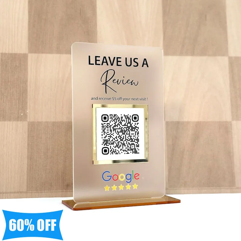 Customer Rating Google Evaluation System QR Code Signs Can Be ...