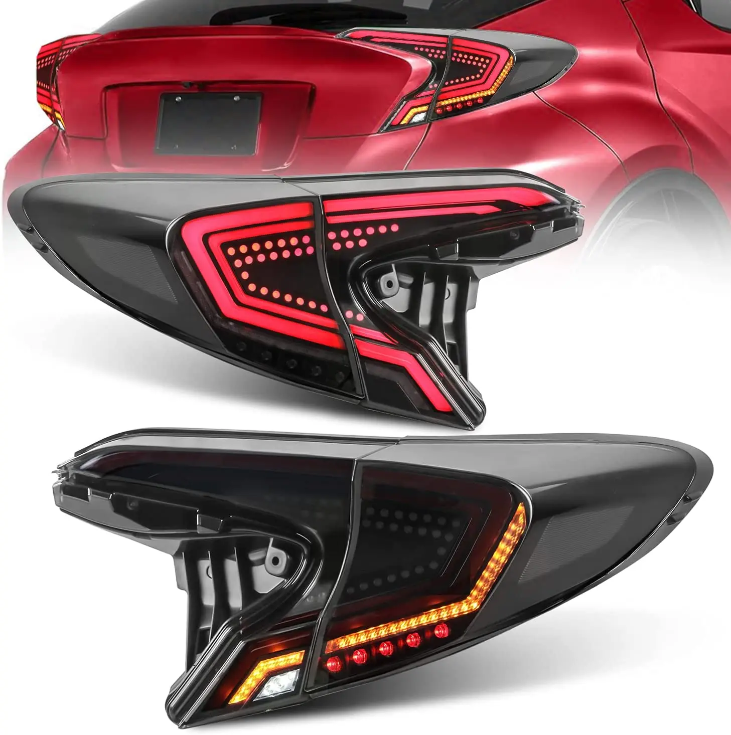 LED-Tail-Lights-Assembly-for-Toyota-CHR-2018-2019-2020-2021-2022-with ...