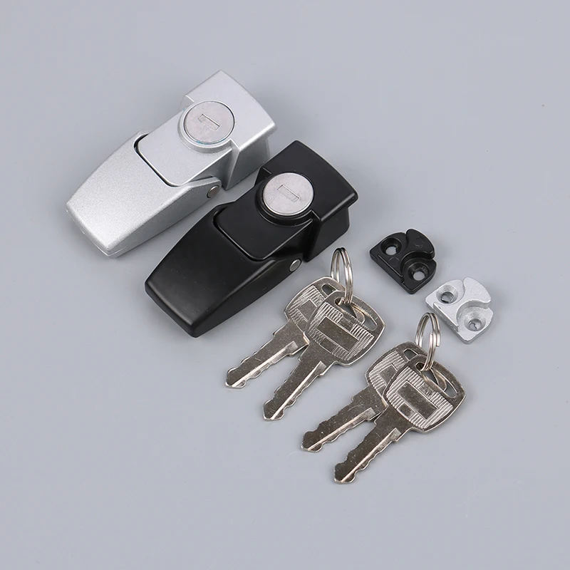 Cabinet Black Coated Metal Hasp Latch DK604 Security Toggle Lock With ...