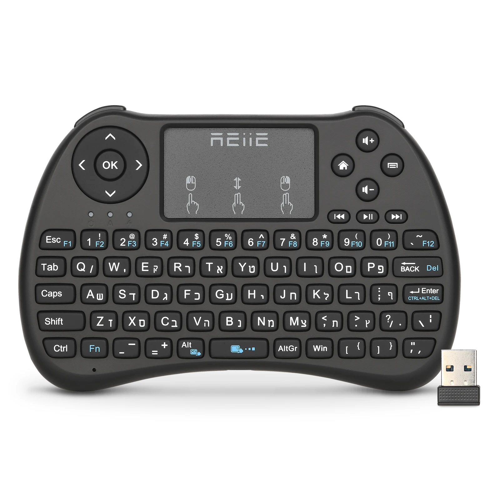 H9S-Hebrew-Mini-Keyboard-2-4GHz-Handheld-Smart-TV-Remote-Keyboard-with ...