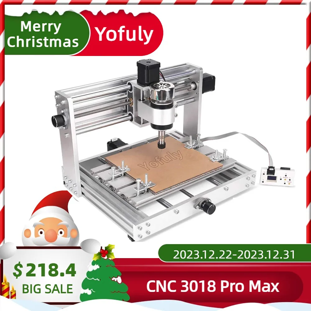 CNC 3018 Pro Max Metal Engraving Machine GRBL Control 200w Spindle 3 ...