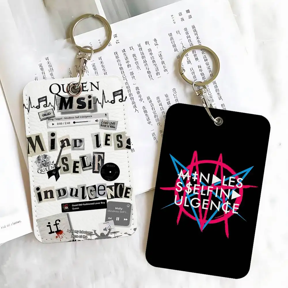A-Mindless Self Indulgence-S Sign Rectangle Keychain Card Holder Badge ...