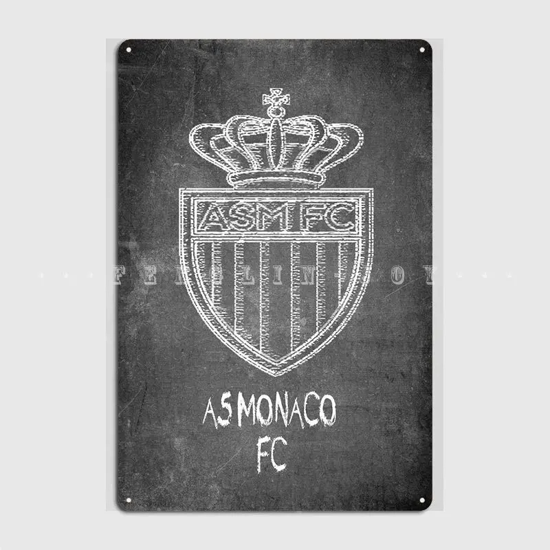 As-Monaco-Fc-Metal-Sign-Club-Party-Bar-Cave-Mural-Painting-Vintage-Tin ...