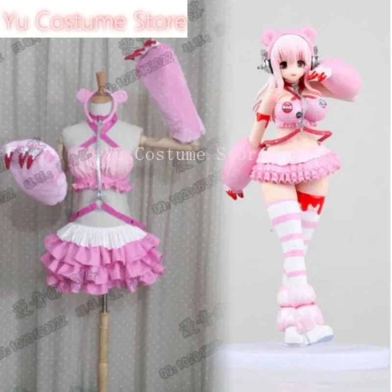 YuCostumeViolent Bear Super Sonico Ver Cosplay Costume Cos Game Anime ...