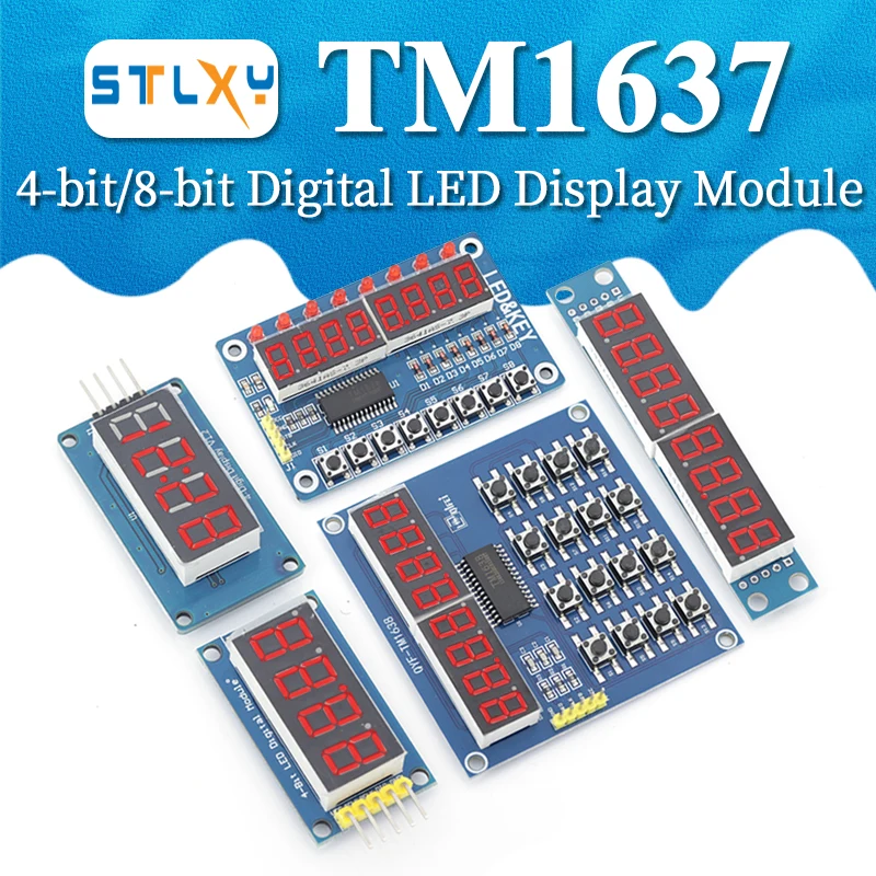 【Exclusive Limited Edition】 Javino TM1637 4 Bits TM1638 74HC595 8 bit ...