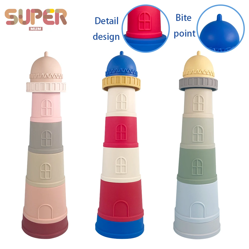 Kids Silicone Building Blocks | Silicone Building Blocks Toy - Baby Toy ...