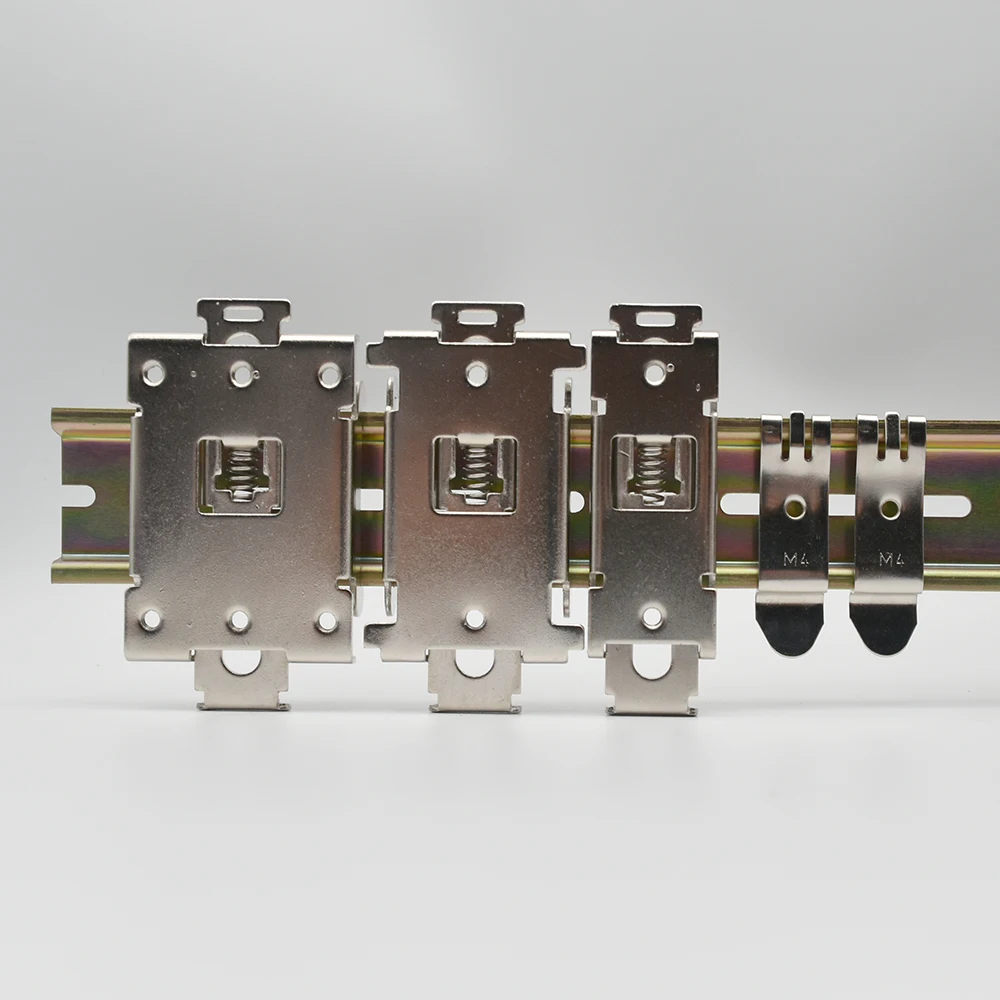 2PCS Single Phase SSR 35mm DIN Rail Fixed Solid State Relay Clip Clamp ...