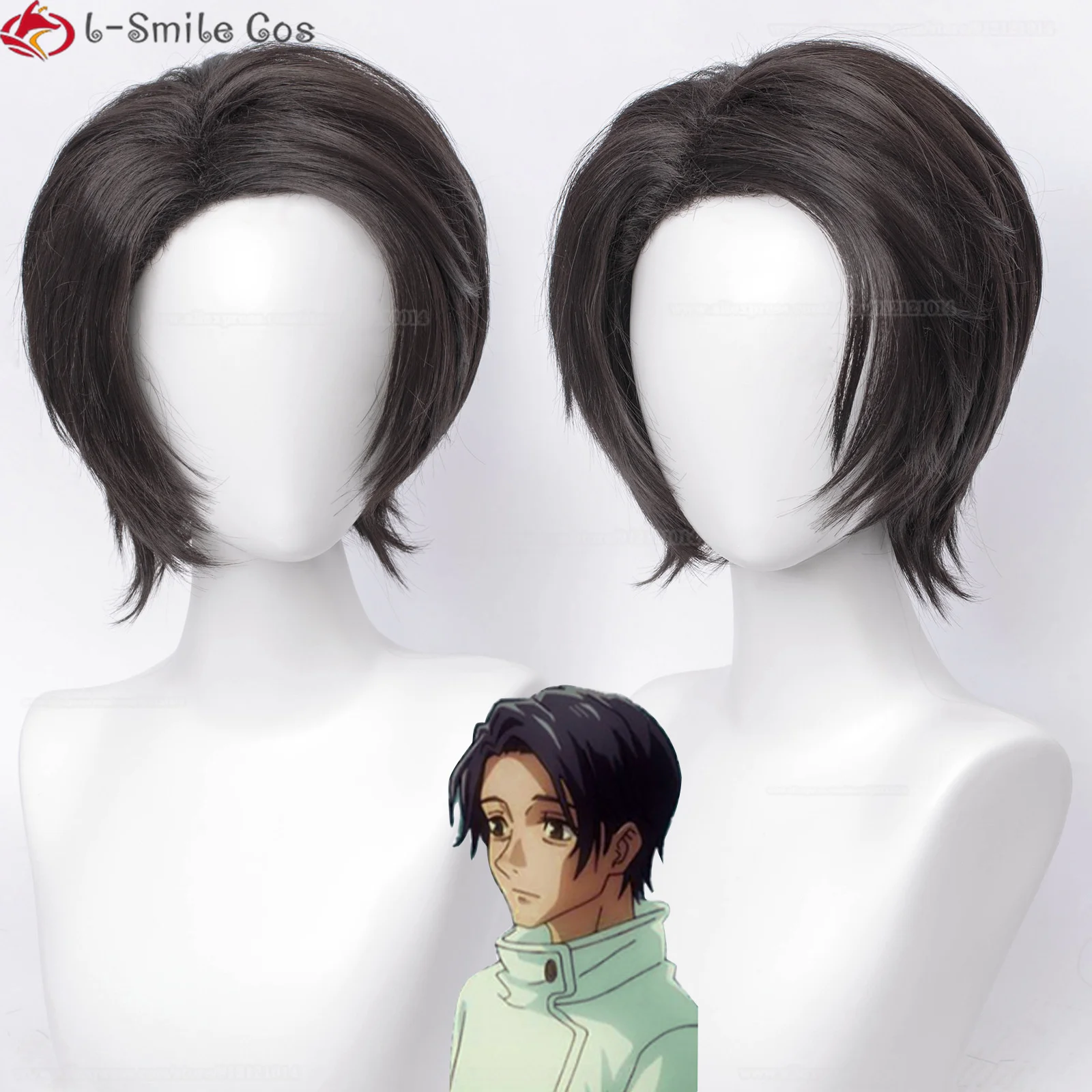 Anime Jujutsu Kaisen Cosplay Yuuta Okkotsu Cosplay Wig Black Parting ...