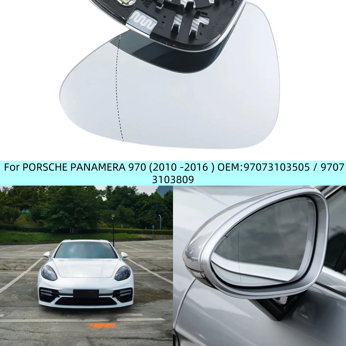 For PORSCHE PANAMERA 970 (2010 -2016 ) High quality wide angle car ...