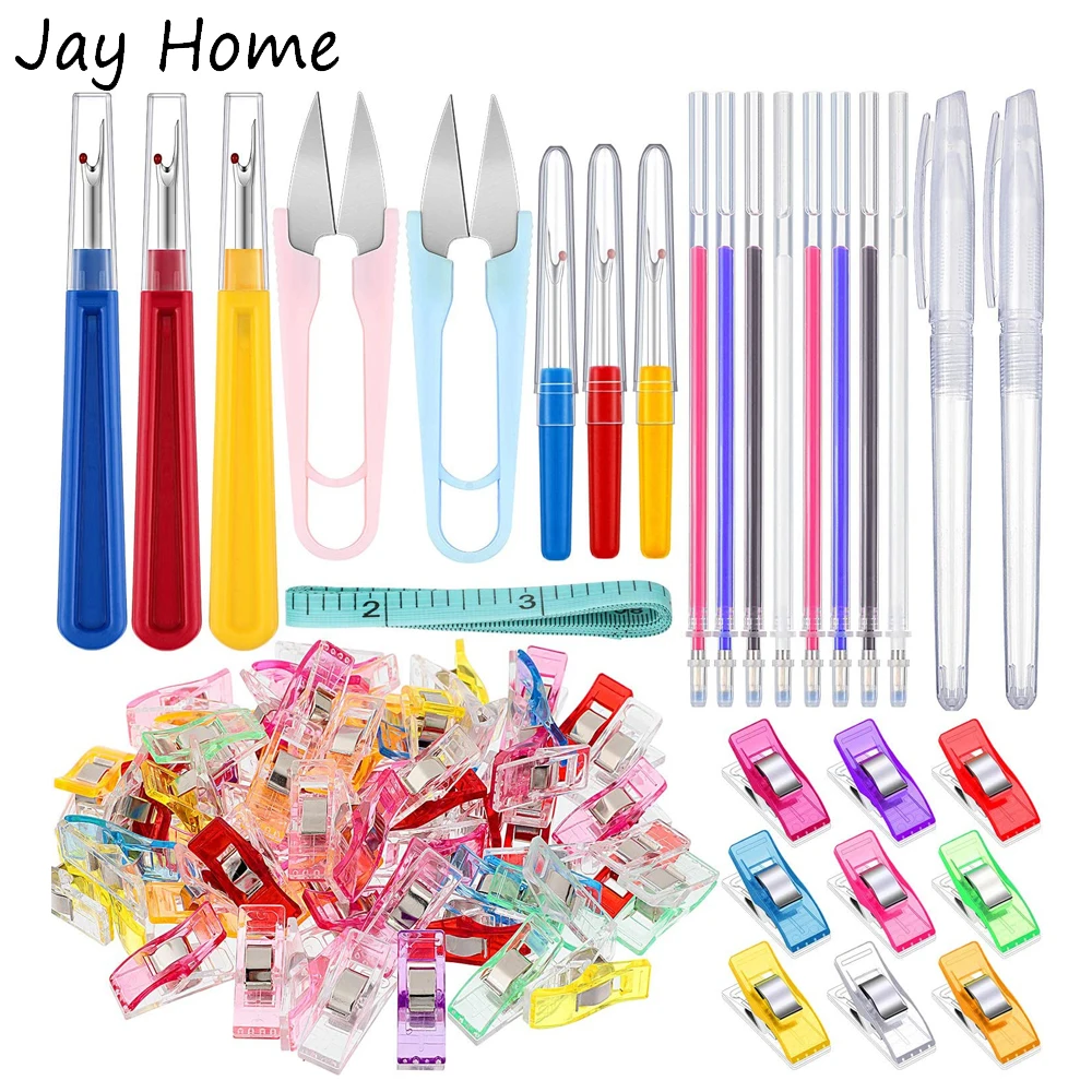 29PCS Hand Sewing Tools Set Quilting Sewing Clips & Seam Rippers & Heat ...
