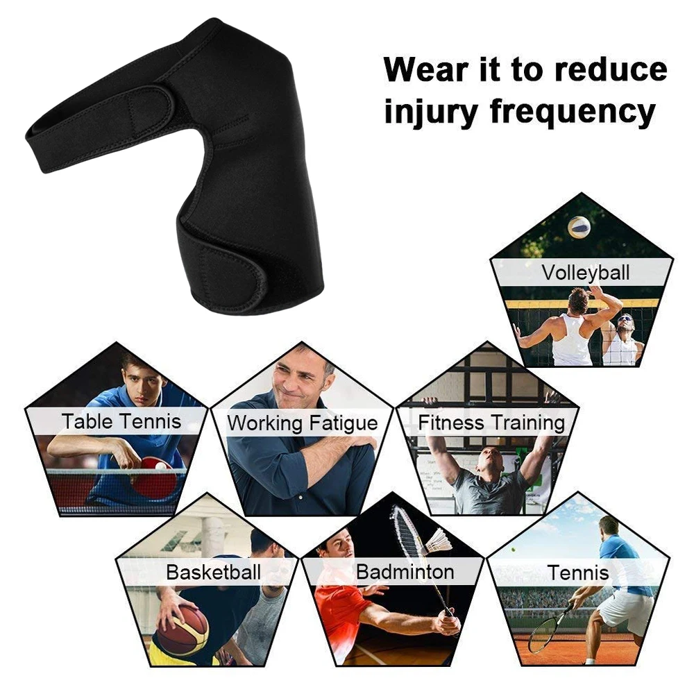 Adjustable Shoulder Stability Brace Light Breathable Neoprene Shoulder ...