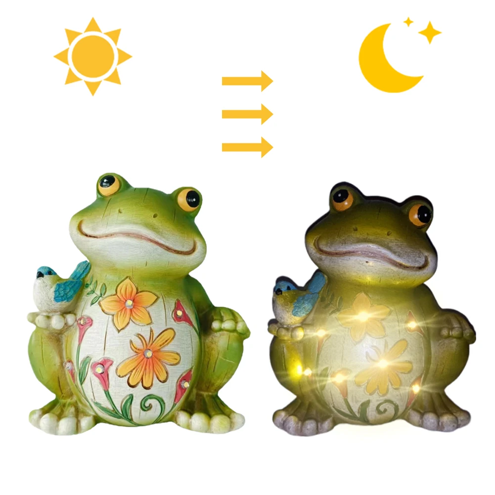 Solar-Powered-Cute-Frog-Night-Light-Waterproof-Mini-Frog-Sculpture ...