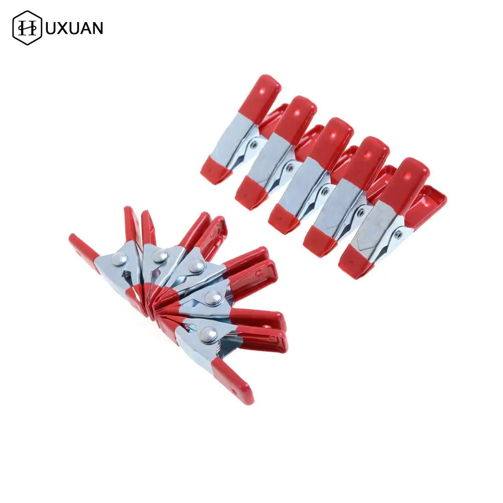 10pcs 2" Grip Holder Mini Metal Heavy Duty Spring Clamps Crocodile Clip ...