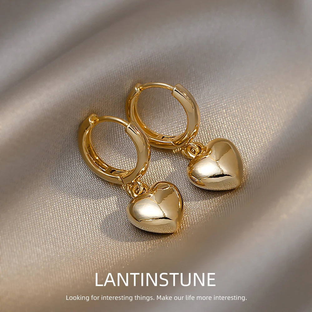 Simple Gold Dangle Earrings