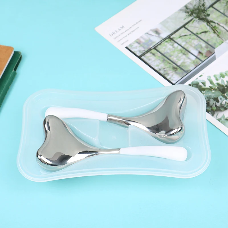 2pcs Ice Globes Facial Skin Care Freeze Tools Stainless Steel Face ...