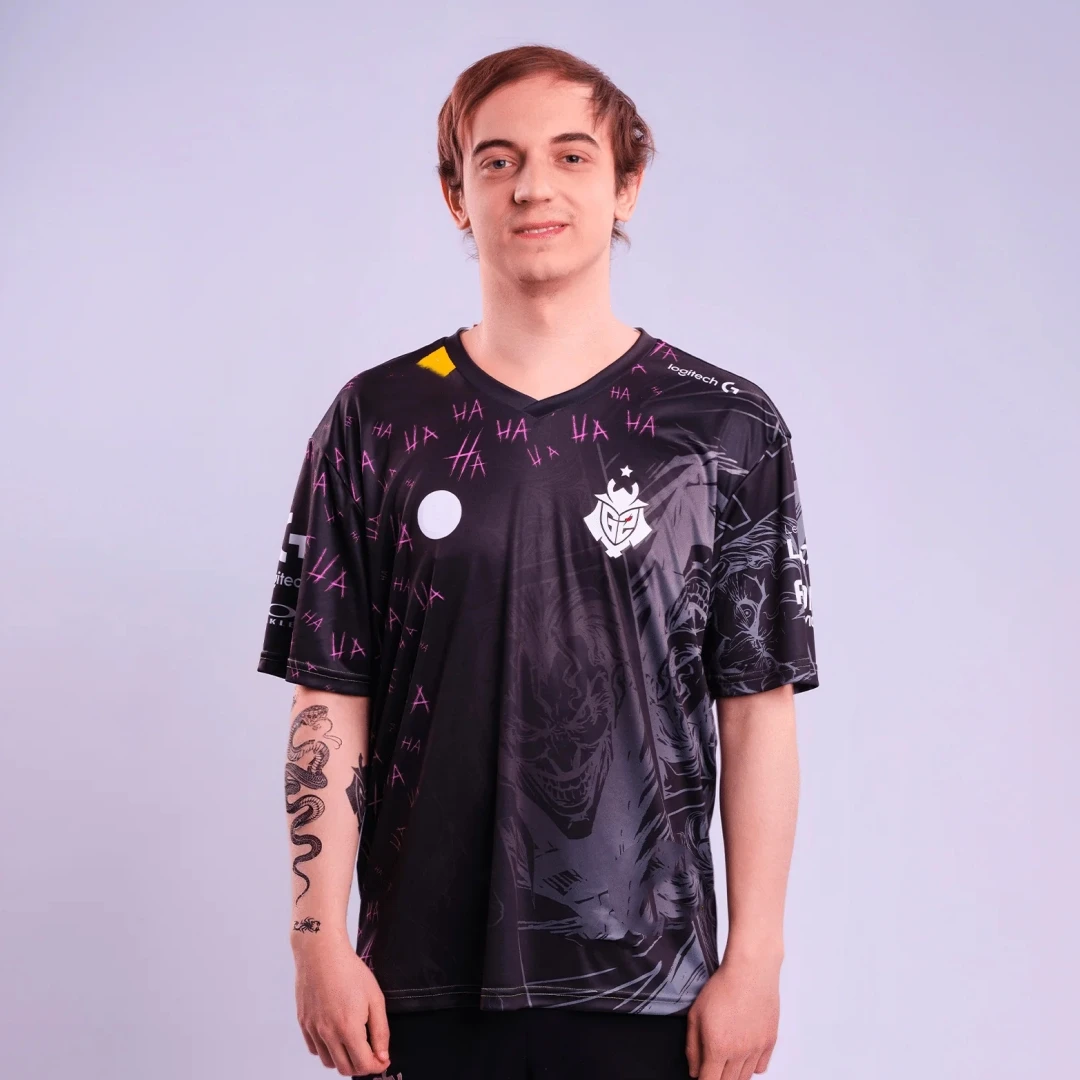 Uniforme de Jersey G2 Esports MSI, LOL S13 LEC, Sergen Yike Celik, tops deshilachados, camiseta ...