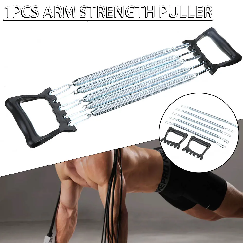 1pc-Arm-Strength-Puller-5-Adjustable-Resistance-Springs-Chest-Expander ...
