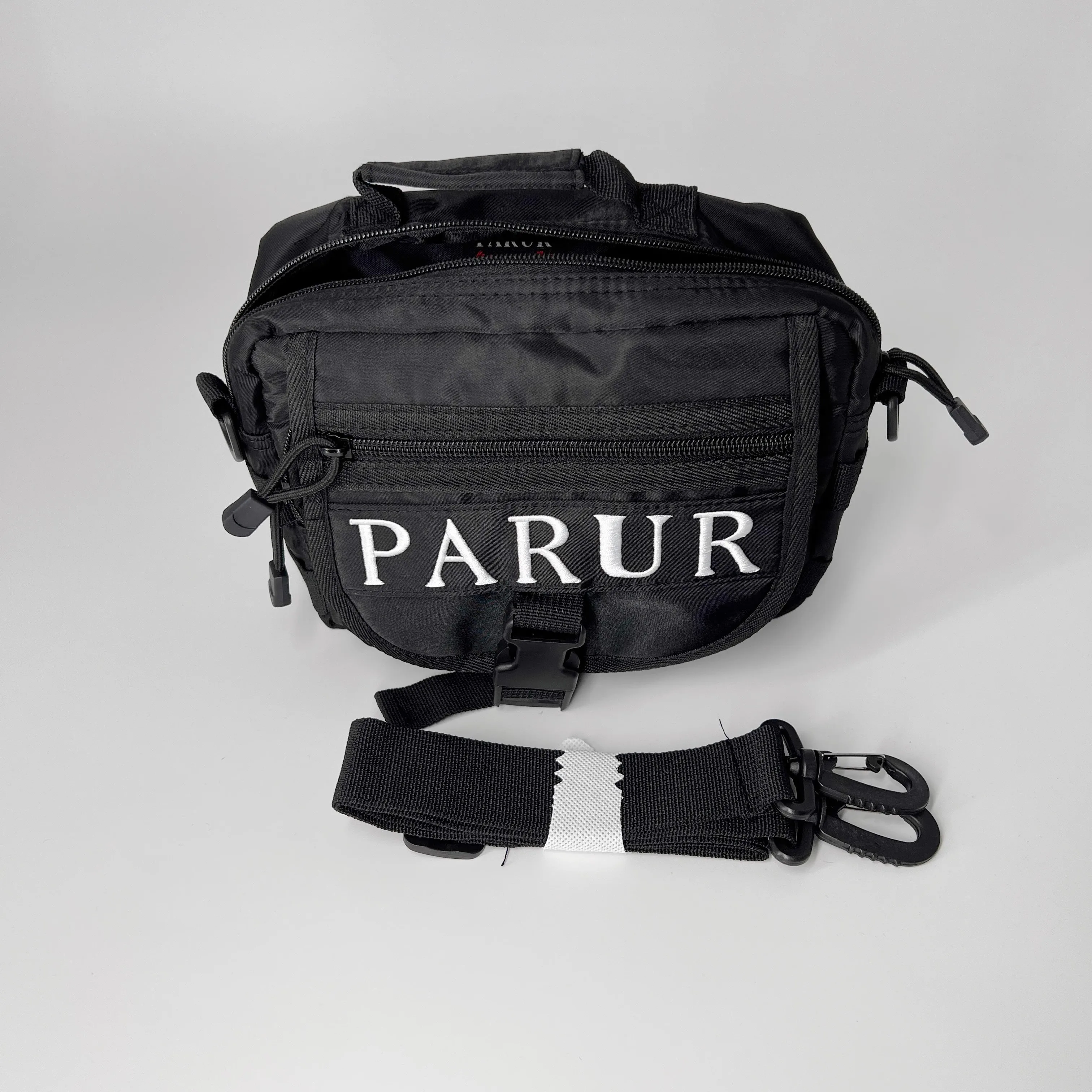 Y2k-PARUR-Bag-French-Trendy-Black-Shoulder-Bag-for-Men-Buckle-Flap ...
