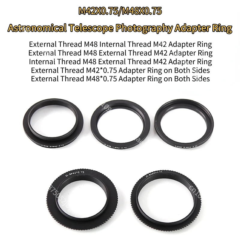 1PC M42X0.75/M48X0.75 Astronomical Telescope Photography Adapter Ring ...