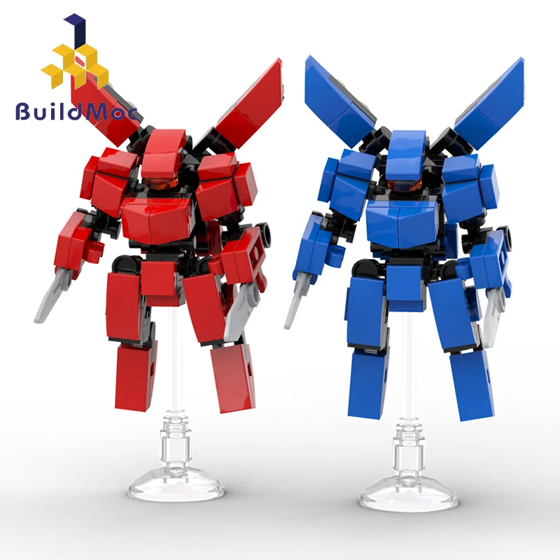 Buildmoc-Mini-Mech-Robot-Action-Figures-MOC-Set-Building-Blocks-Toys ...