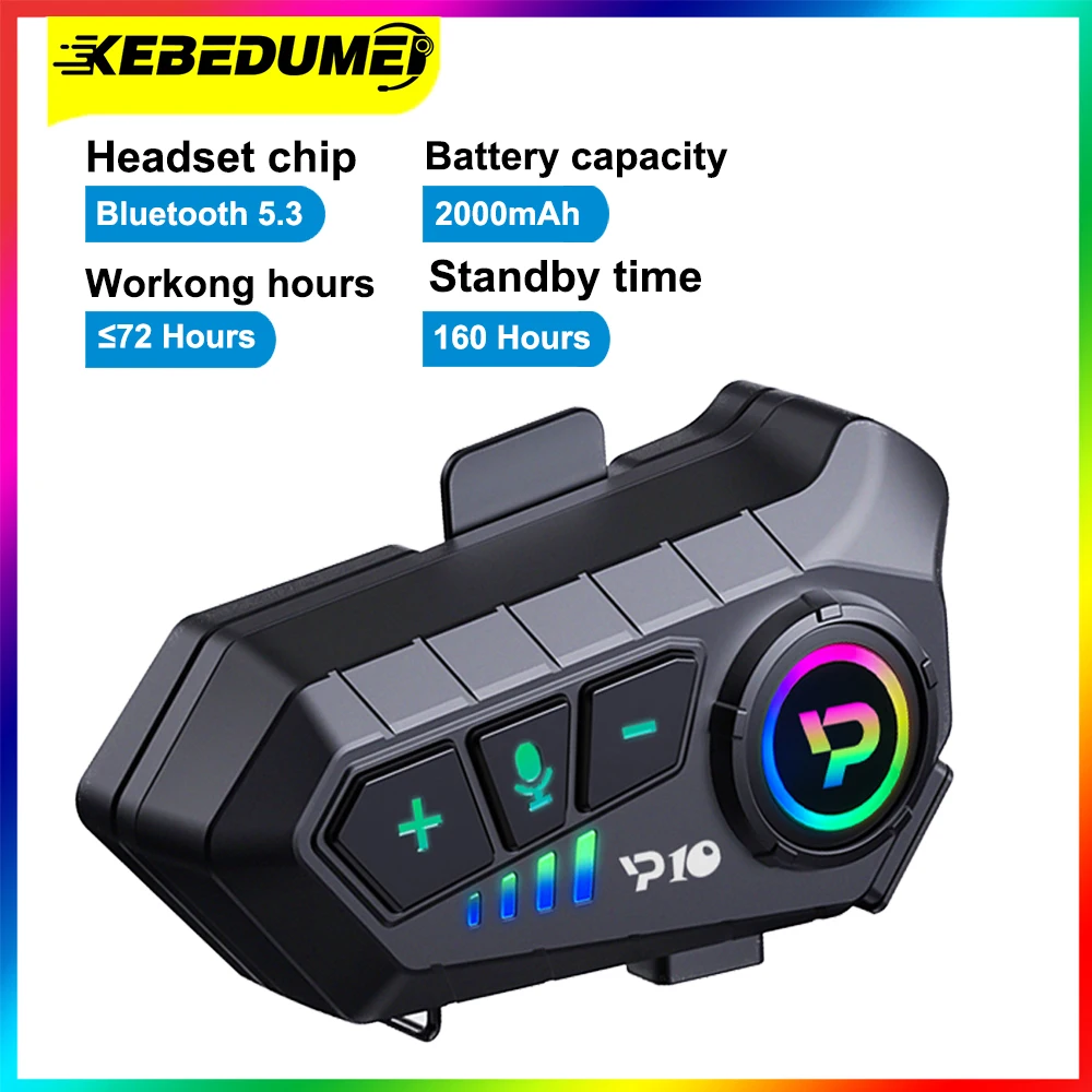 2000Mah-Motorcycle-Helmet-Wireless-Headset-Bt-5-3-Bluetooth-Helmet ...