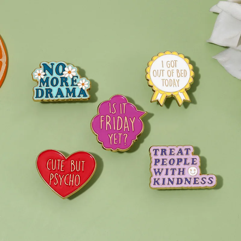 Colorful-English-Sentence-Brooch-Bright-Color-Metal-Badge-Jewelry ...