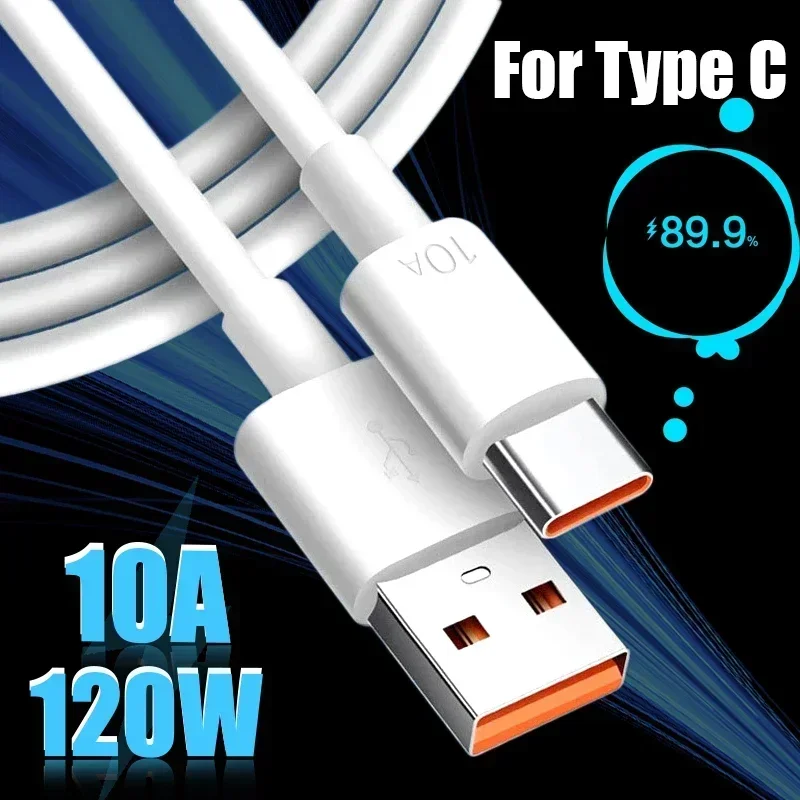 USB-To-Type-C-Charger-Cables-120W-10A-Fast-Charging-Data-Line ...