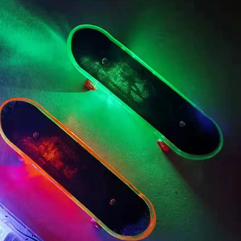 LED-Light-Mini-Alloy-Fingerboard-Professional-Finger-SkateBoard-Basic ...