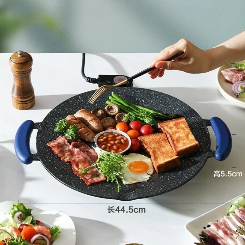 Churrasqueira-el-trica-sem-fuma-a-grelha-de-ferro-redonda-Teppanyaki ...