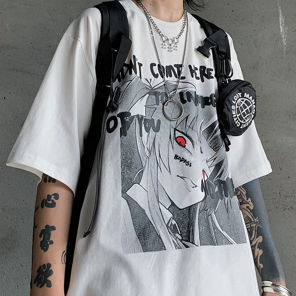 Dark Style Grunge Comics Anime T Shirts Goh Clothes Japanese Kawaii ...