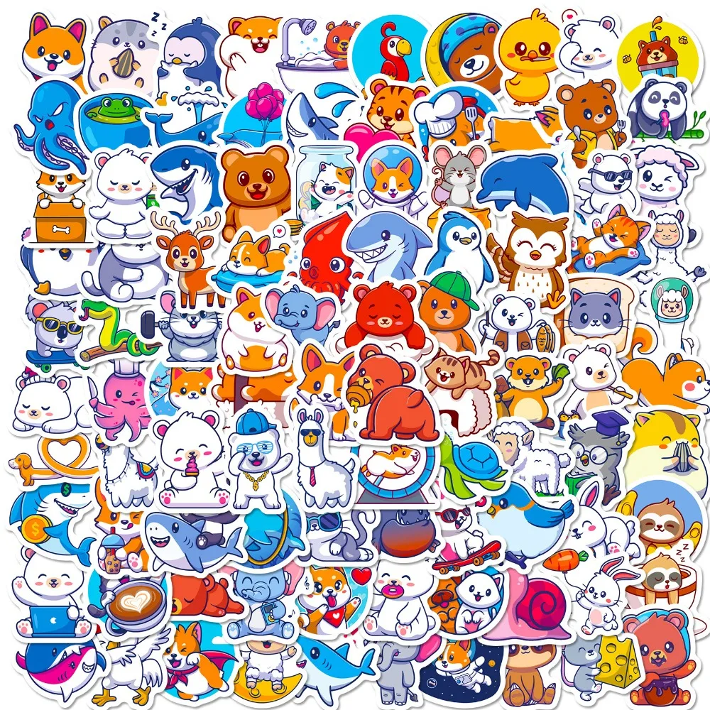 10-50-100PCS-Cartoon-Whale-Animals-Anime-Stickers-Pack-Laptop-Phone ...