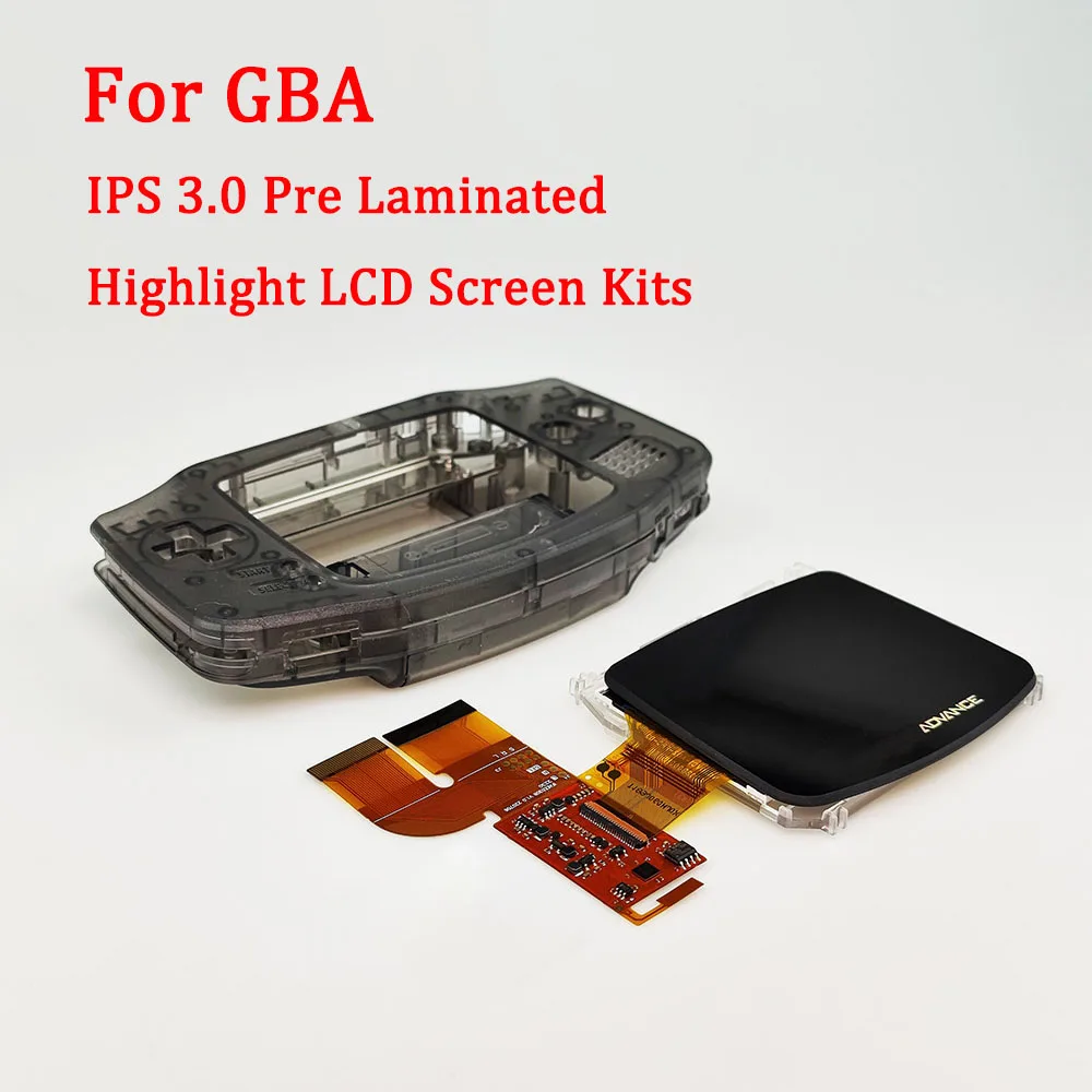 New IPS V3 Pre Laminated Screen LCD Kits for Nintend GBA Backlight LCD ...