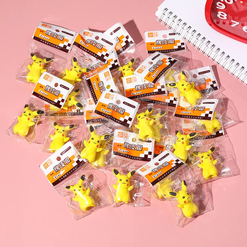 10Pcs-Pokemon-Pikachu-Fashion-Rubber-Creative-Pencil-Eraser-Mini-Cute ...