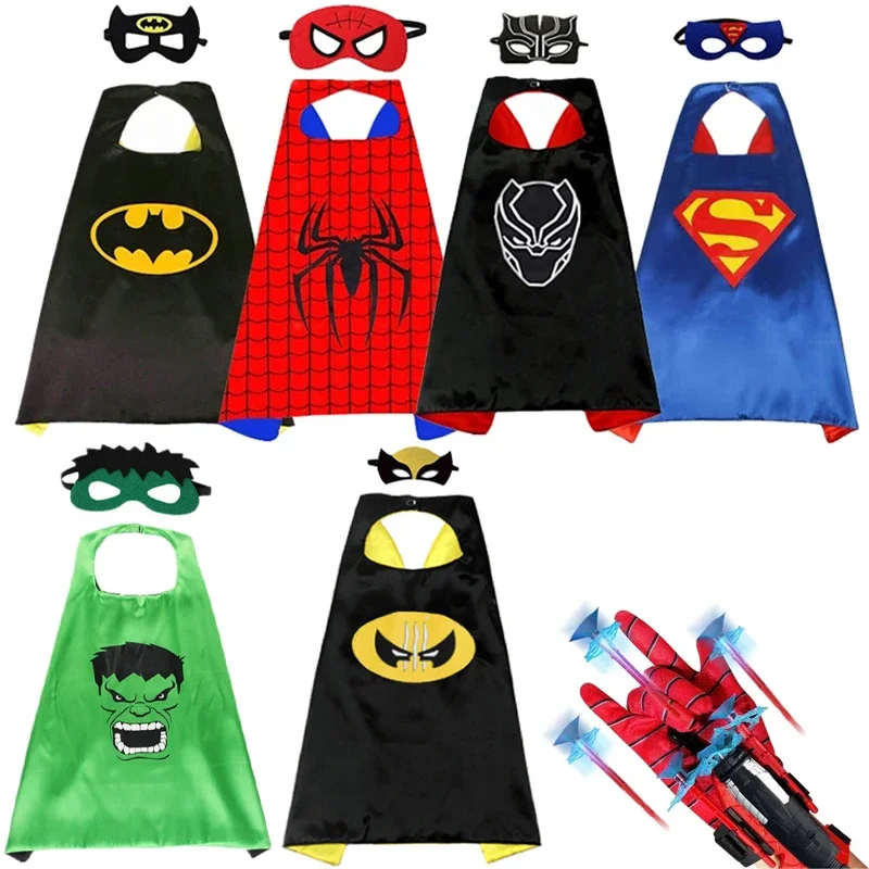 Superhero-Cosplay-Capes-for-Boys-Girls-Captain-America-Hulk-Spiderman ...