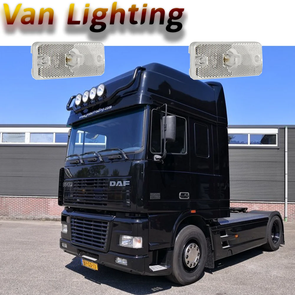 1pc 24v Truck Step Lamp For Daf Xf95 Series E Approve 1653605 - Signal ...