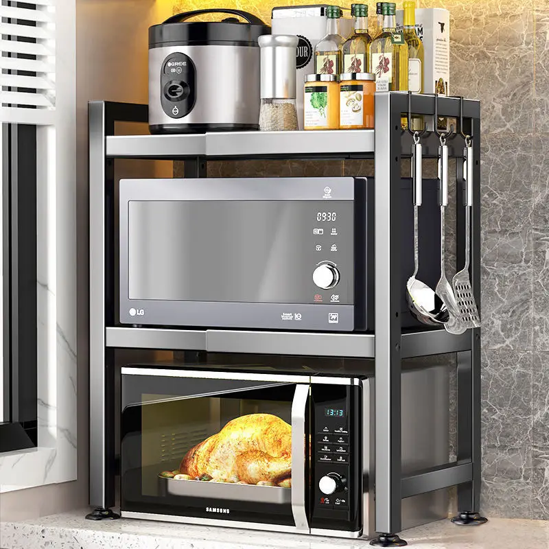 Kitchen-Microwave-Storage-Rack-Metal-Multi-layer-Kitchen-Countertop ...