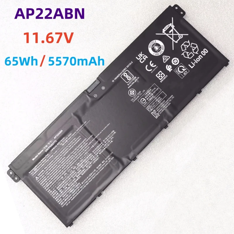 AP22ABN Laptop Battery For Acer Swift Go 16 SFG16-71-50P7 526K SFG16-71 ...