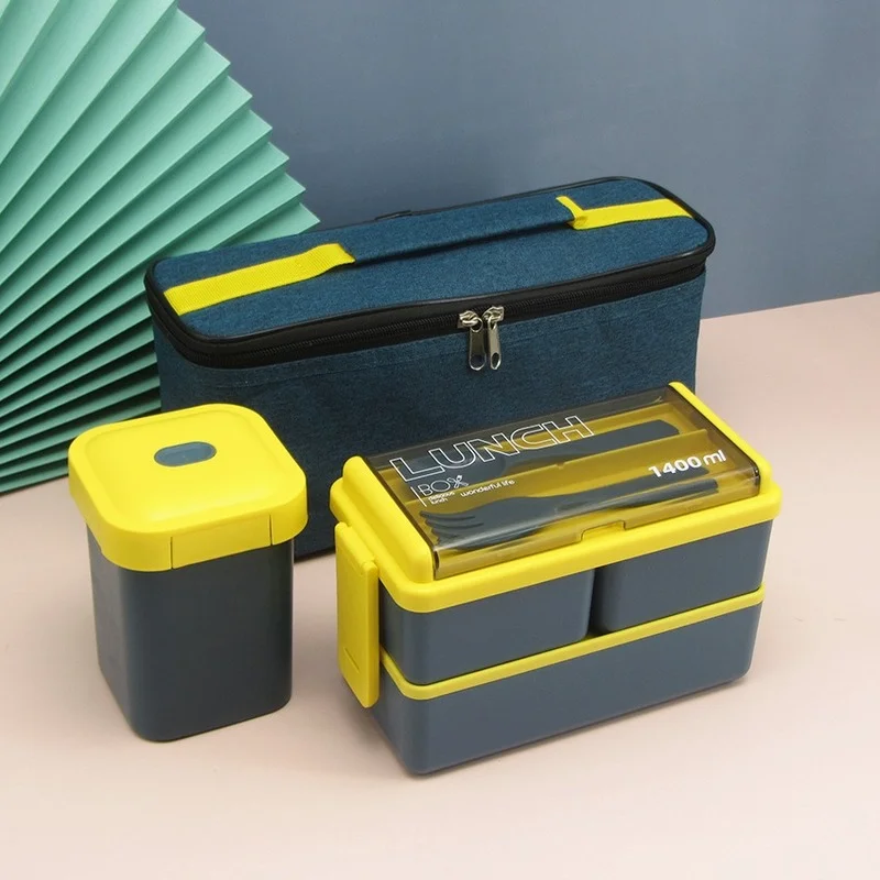 3-teile-los-japanische-Lunchbox-Lunch-Bag-komplettes-Kit-isoliert ...