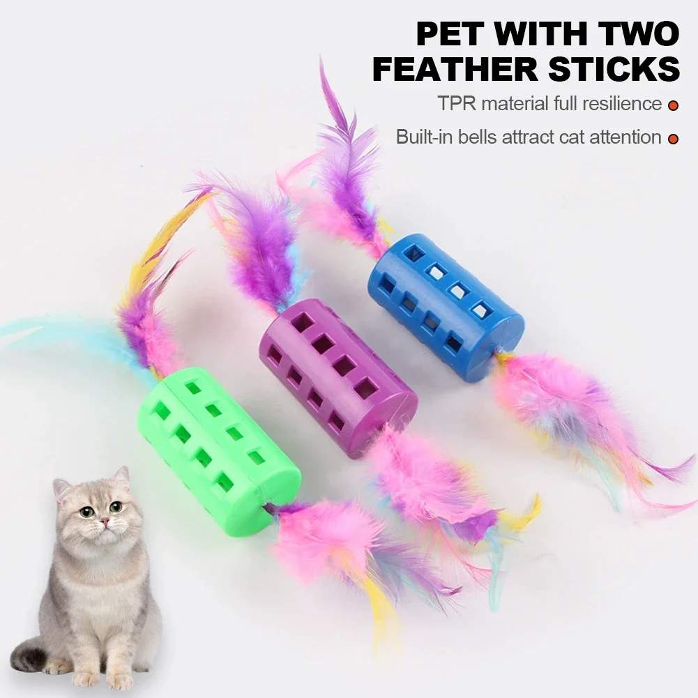 Cat Jingle Ball Toys Plastic Hollow Out Interactive Cat Bell Toy Cat ...