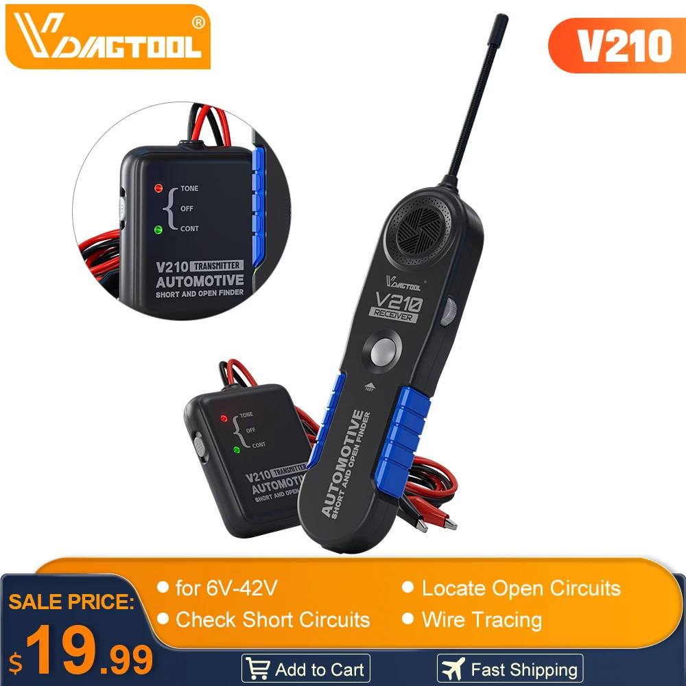 VDIAGTOOL-V210-Automotive-Circuit-Tester-Car-Repair-Cable-Circuit-Wire ...