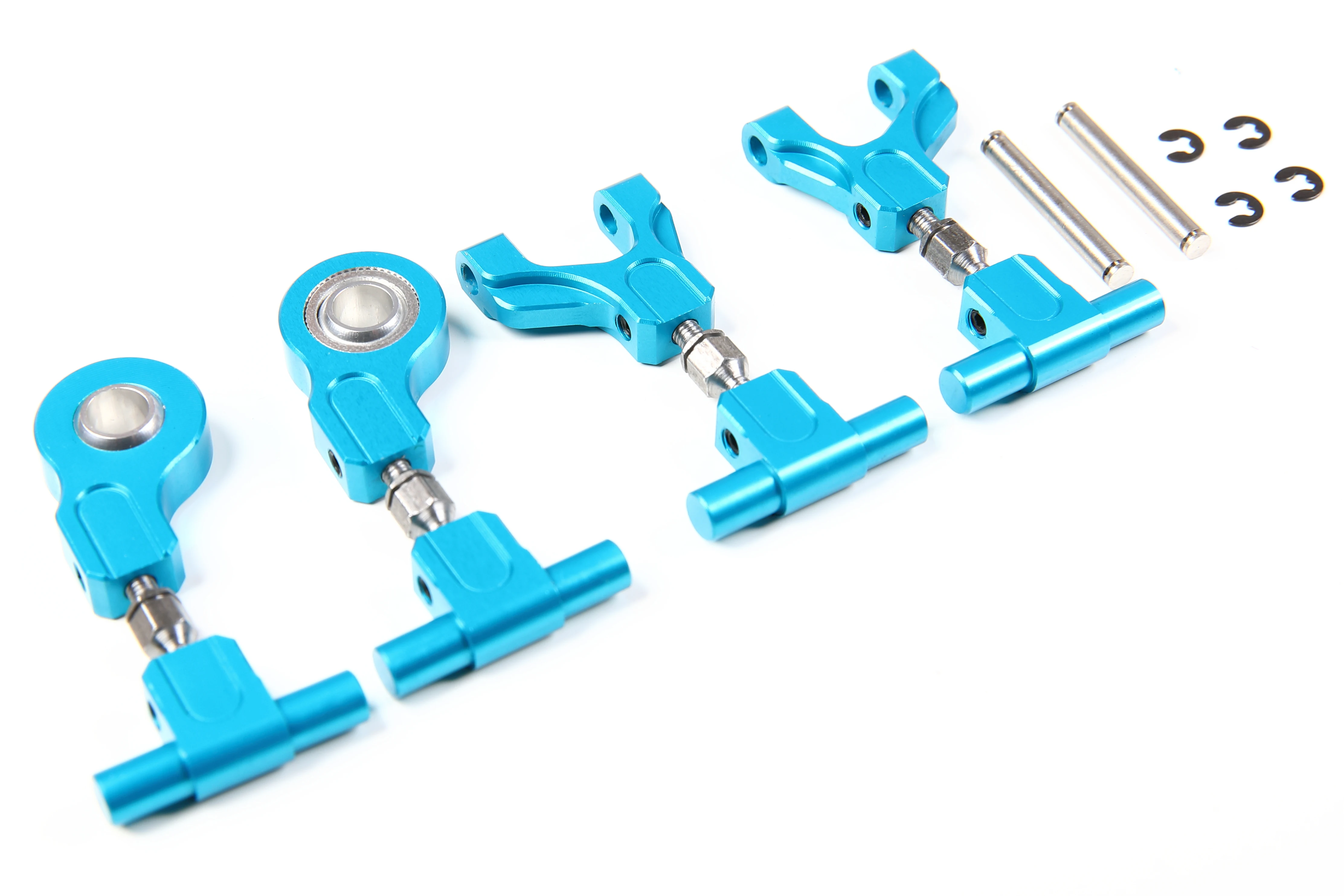 Aluminum TT 02 Front Rear Upper Ajustable Suspension A Arm Set for RC Car Tamiya TT02 ...