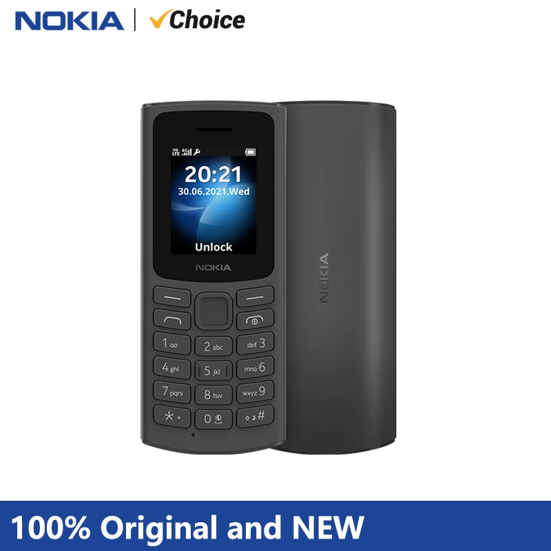 Original New Nokia 105 4G Dual SIM 1.8inch Display 1020 mAh Battery ...