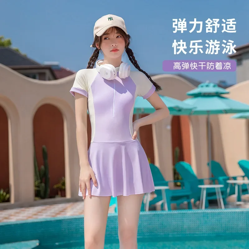 One-Piece Swimsuit for Young Girls, Teeange Kids Sports Swimming ...