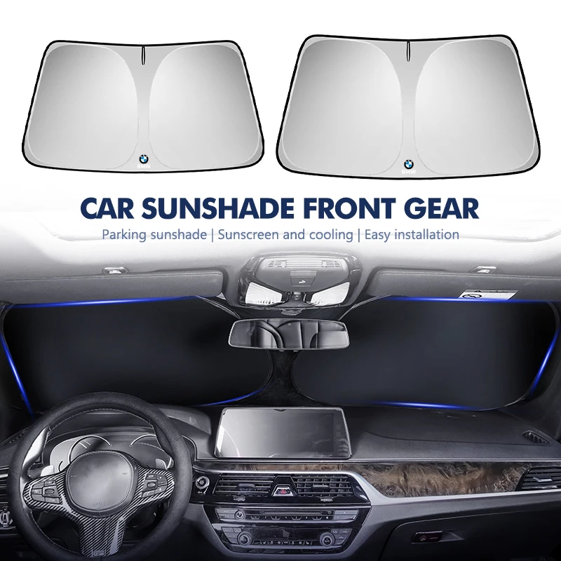 Car Sun Visor Folding Sunscreen Front Windshield Anti-UV Cover ...