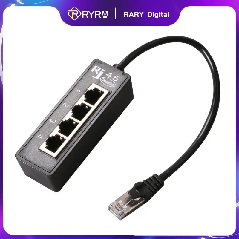 RYRA-RJ45-1-Male-To-4-Female-LAN-Ethernet-Socket-2-3-Port-Splitter ...