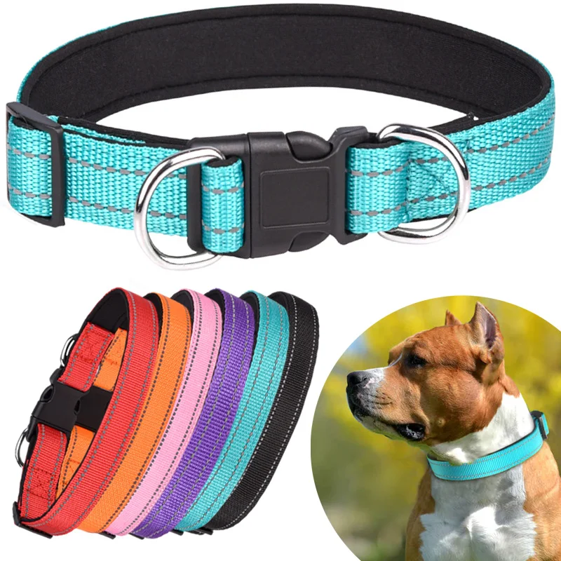 Collier-de-chien-coul-r-glable-collier-en-nylon-rembourr-en-n-opr-ne ...