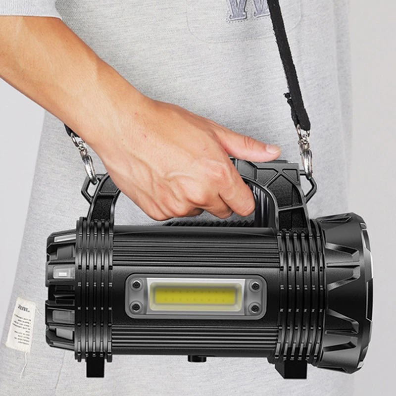 500m Long Range Led Searchlight Handheld Rechargeable Work Light ...