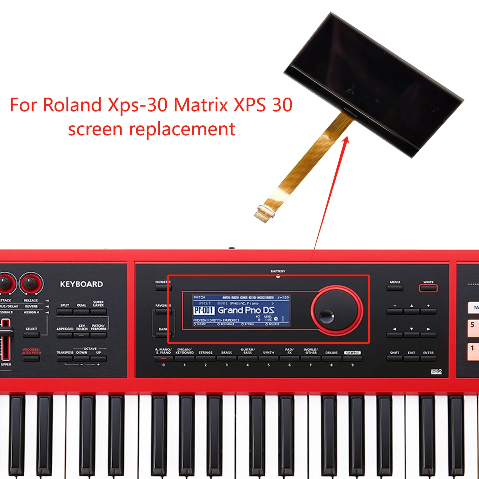 Original LCD Display for Roland Xps-30 Matrix XPS 30 replacement ...